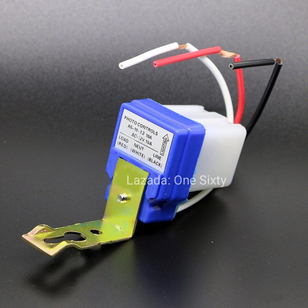 Photocell 10A Sensor Cahaya Otomatis 10 A / fotosel / photosel 220V ...