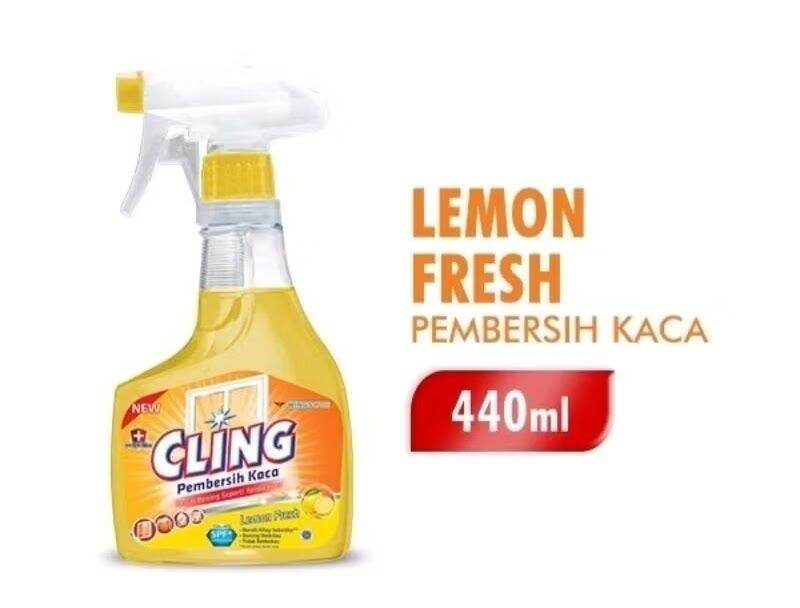 CLING Pembersih Kaca Ocean Fresh 440ml - Botol Cairan Pembersih Kaca ...