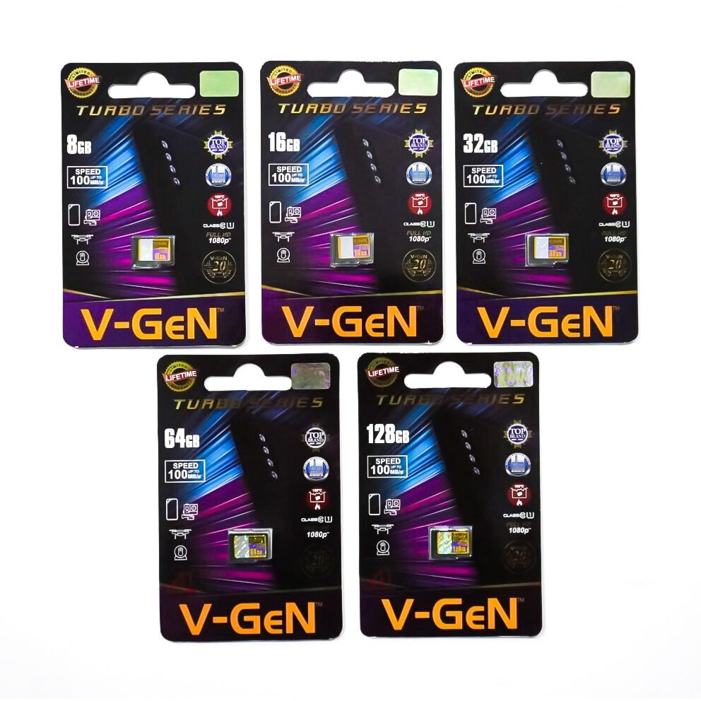 Micro SD 4gb 8gb 16gb 32gb 64gb 128gb 256gb Class 4 / 6 Turbo V-GeN ...