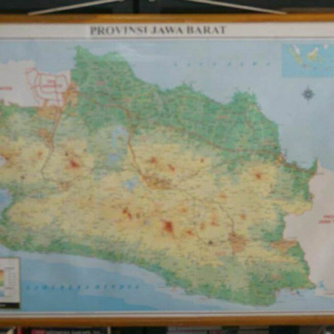 PETA PROVINSI JAWA BARAT BINGKAI | Lazada Indonesia