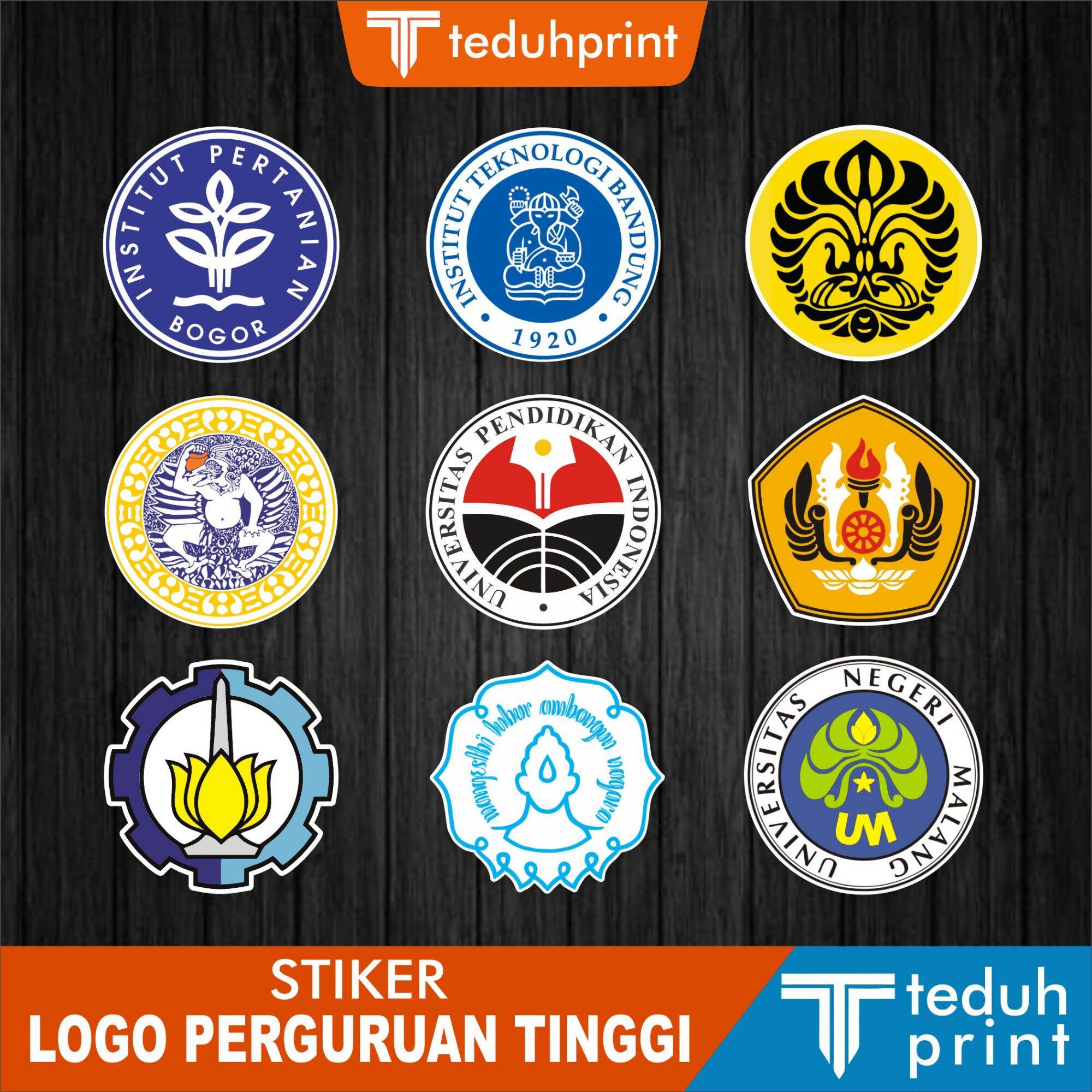 Sticker Stiker Kampus Universitas Indonesia UI IPB ITB UPI UNAIR UNPAD ...
