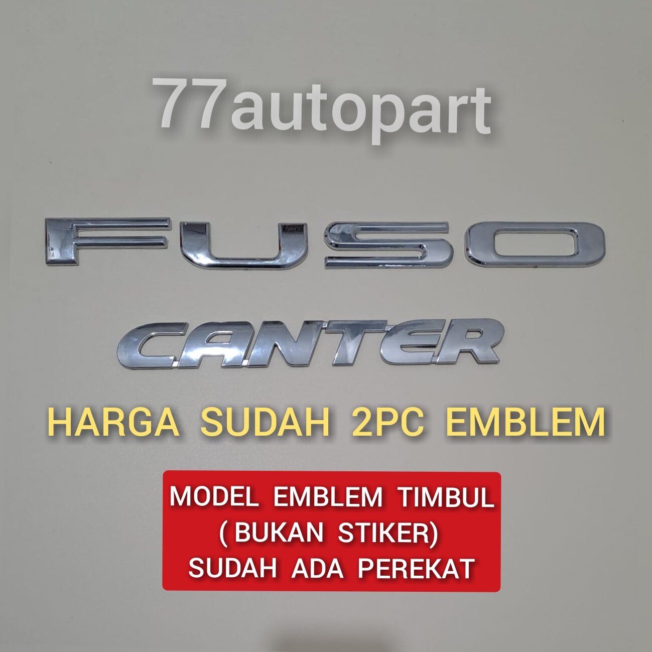 emblem fuso dan canter harga sudah 2pc emblem | Lazada Indonesia