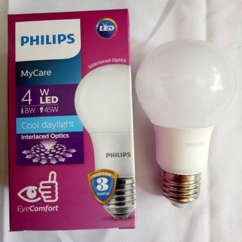 lampu Philips LED asli 4 Watt cahaya putih | Lazada Indonesia