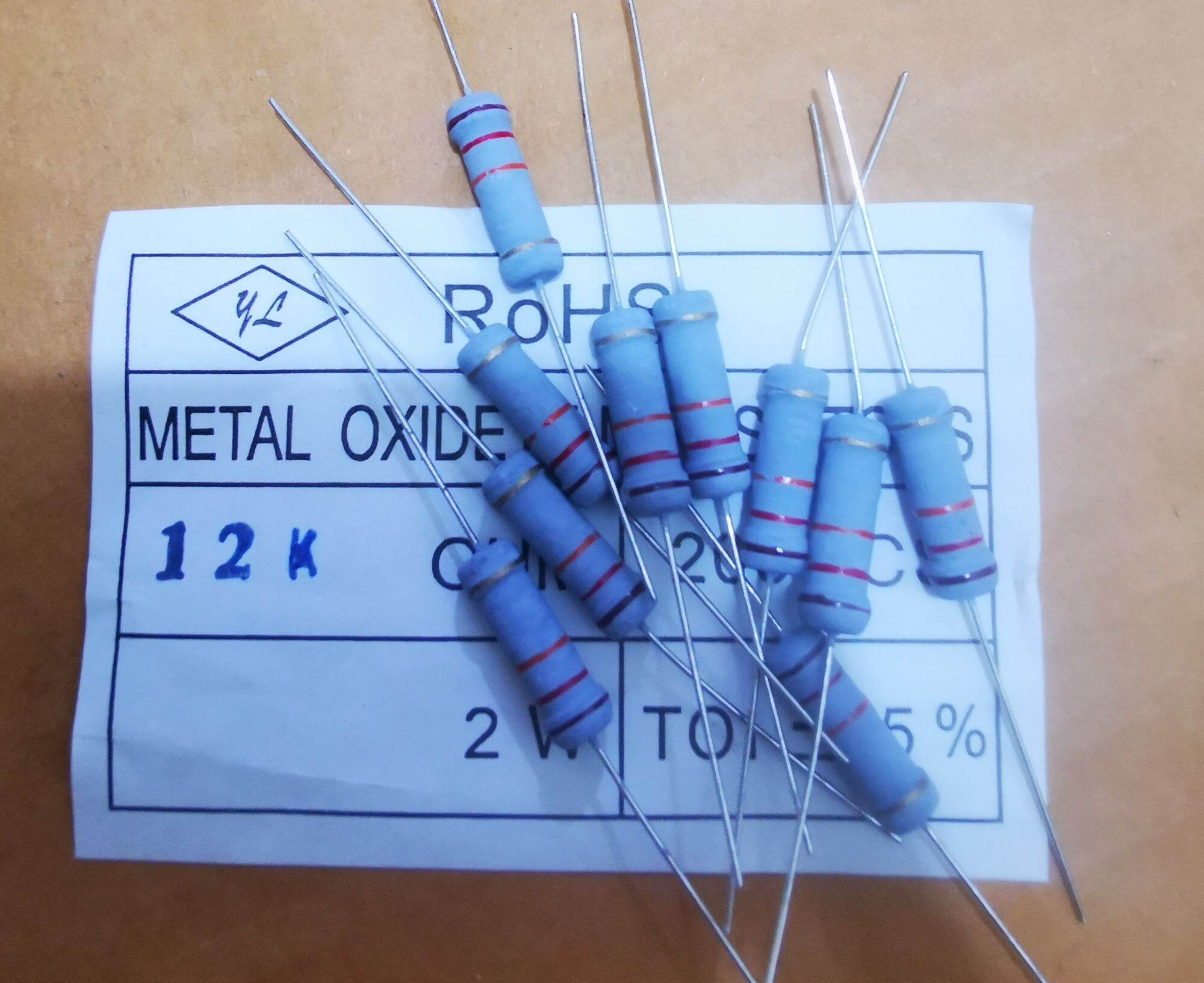 RESISTOR 2 WATT 12 K OHM ISI 10 PCS | Lazada Indonesia