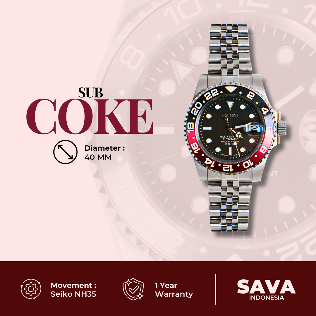 SeikoMod Submariner Coke Automatic NH35 | Lazada Indonesia