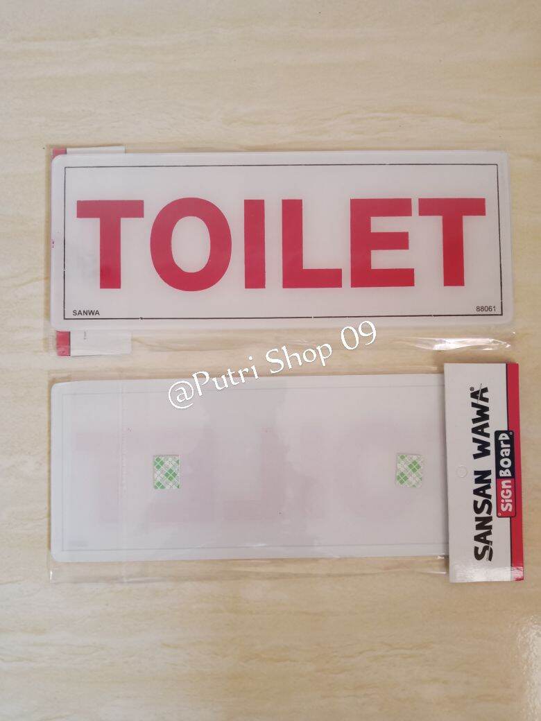 Akrilik Sign Board "TOILET" | Lazada Indonesia