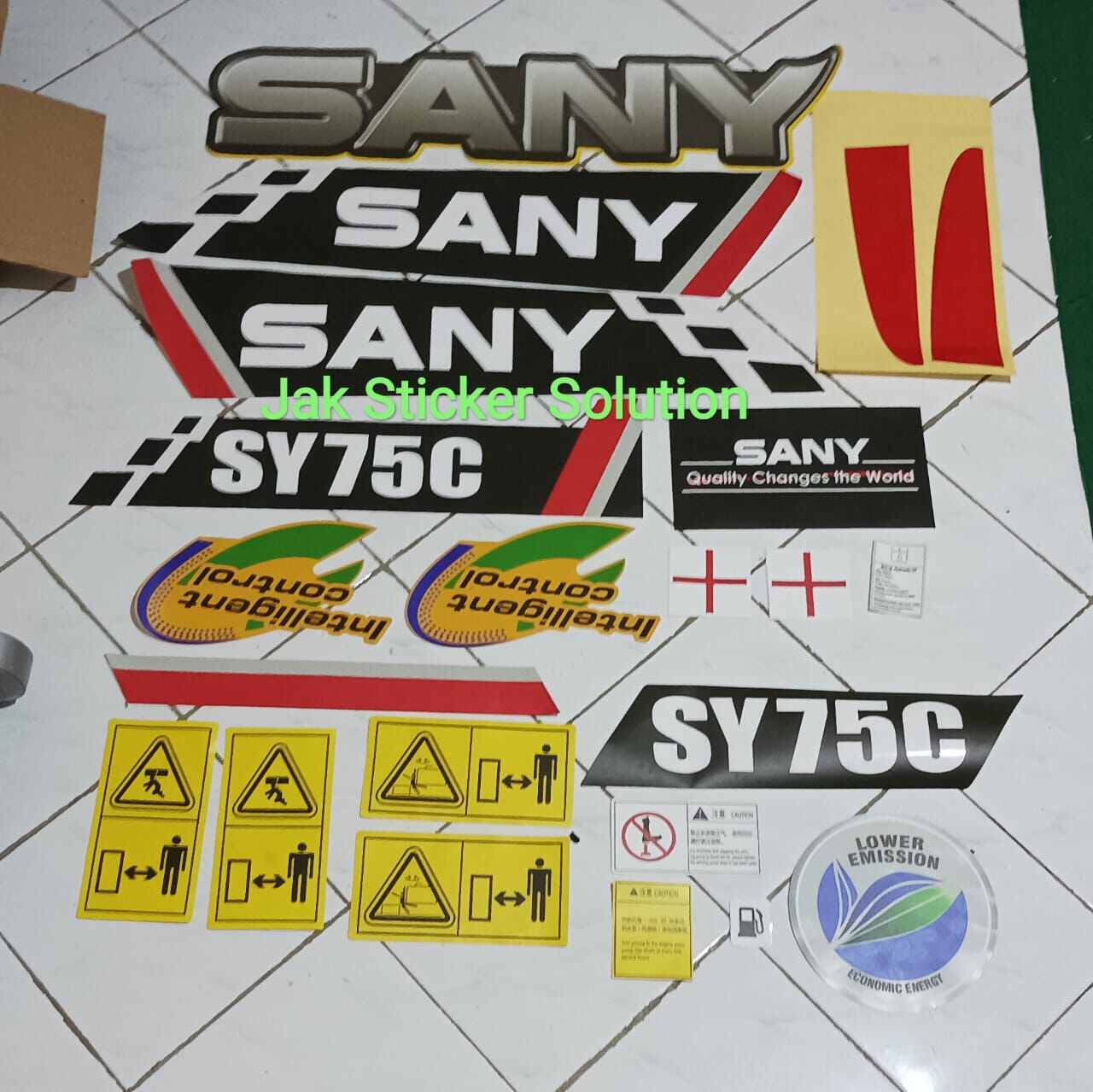 Stiker Sany SY75C Sticker Alat Berat Excavator | Lazada Indonesia