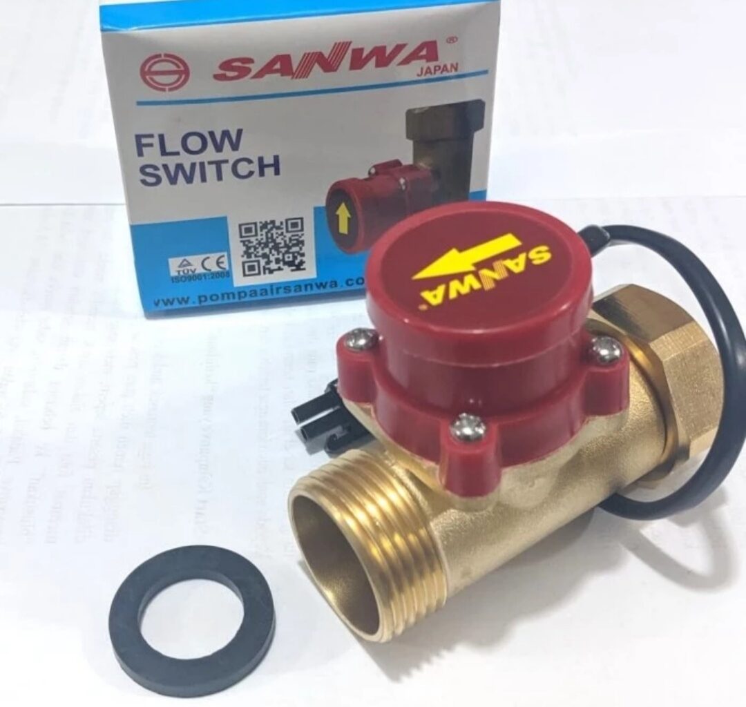 Otomatis Pompa Flow Switch Sanwa 1" x 1/2"-3/4" Pompa Booster | Lazada ...