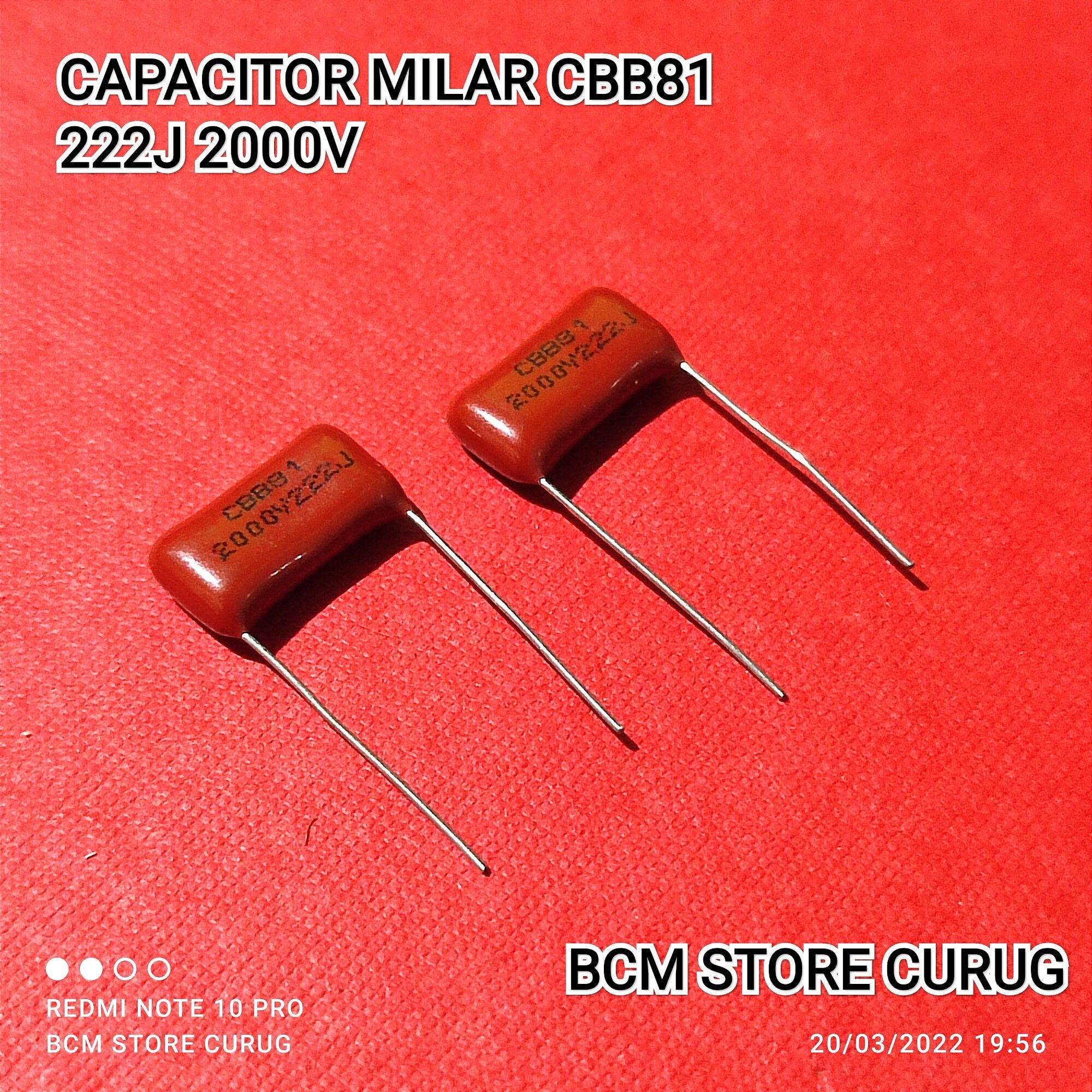 CAPACITOR MILAR 222J 2000V 2KV | Lazada Indonesia