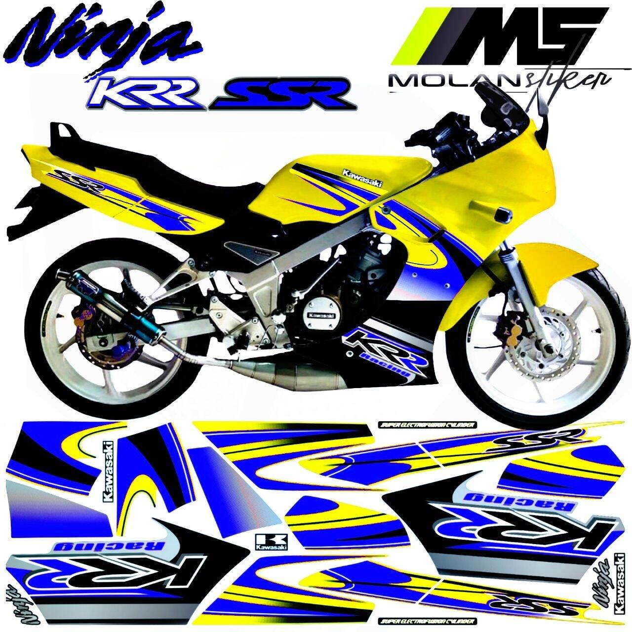 Decal Sticker Striping Variasi Ninja R SSR KRR 150 Thailand - KR 150 R ... Decal Sticker Striping Variasi Ninja R SSR KRR 150 Thailand - KR 150 R ...