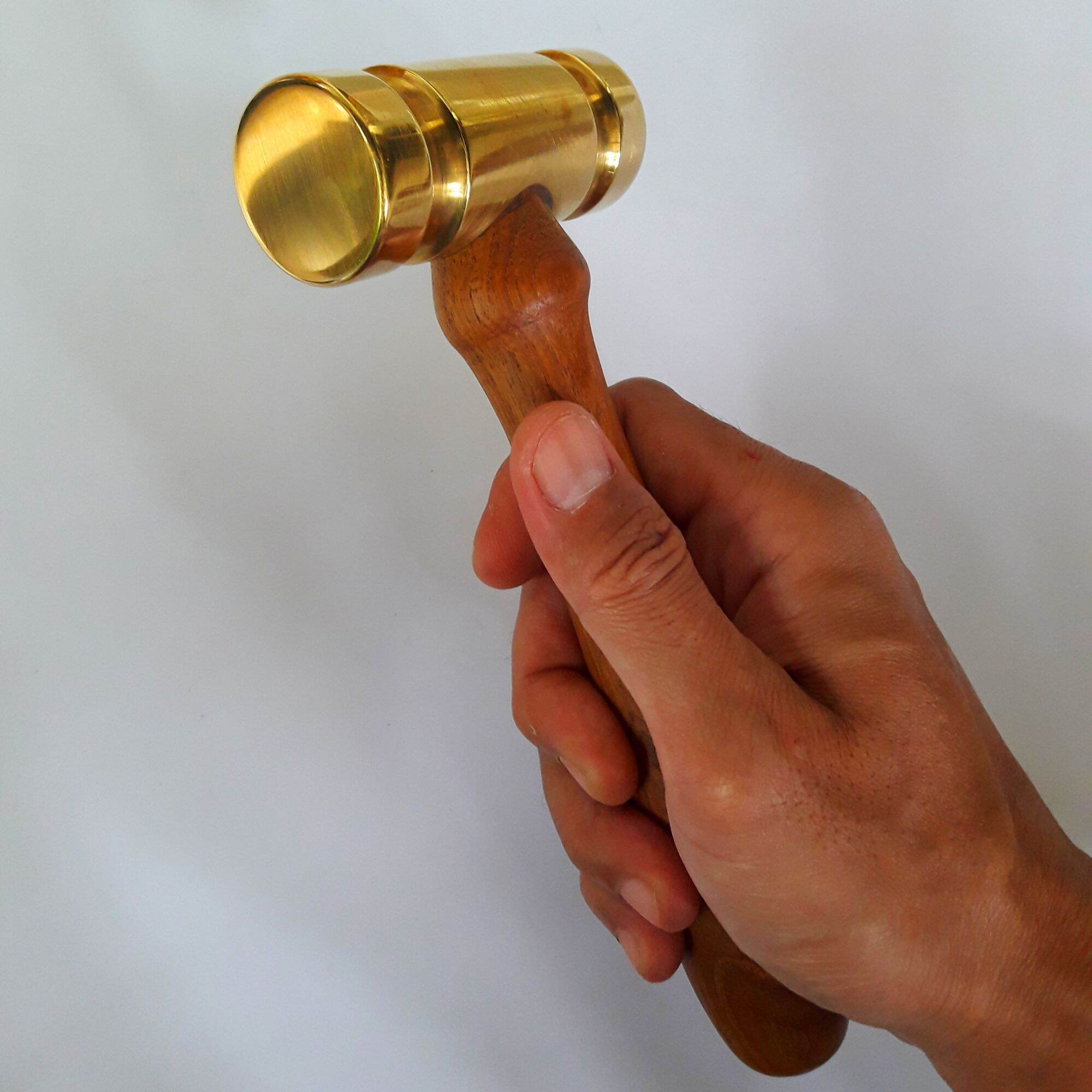 Palu Kuningan Asli Gagang Kayu Jati / Hammer Solid Brass | Lazada Indonesia