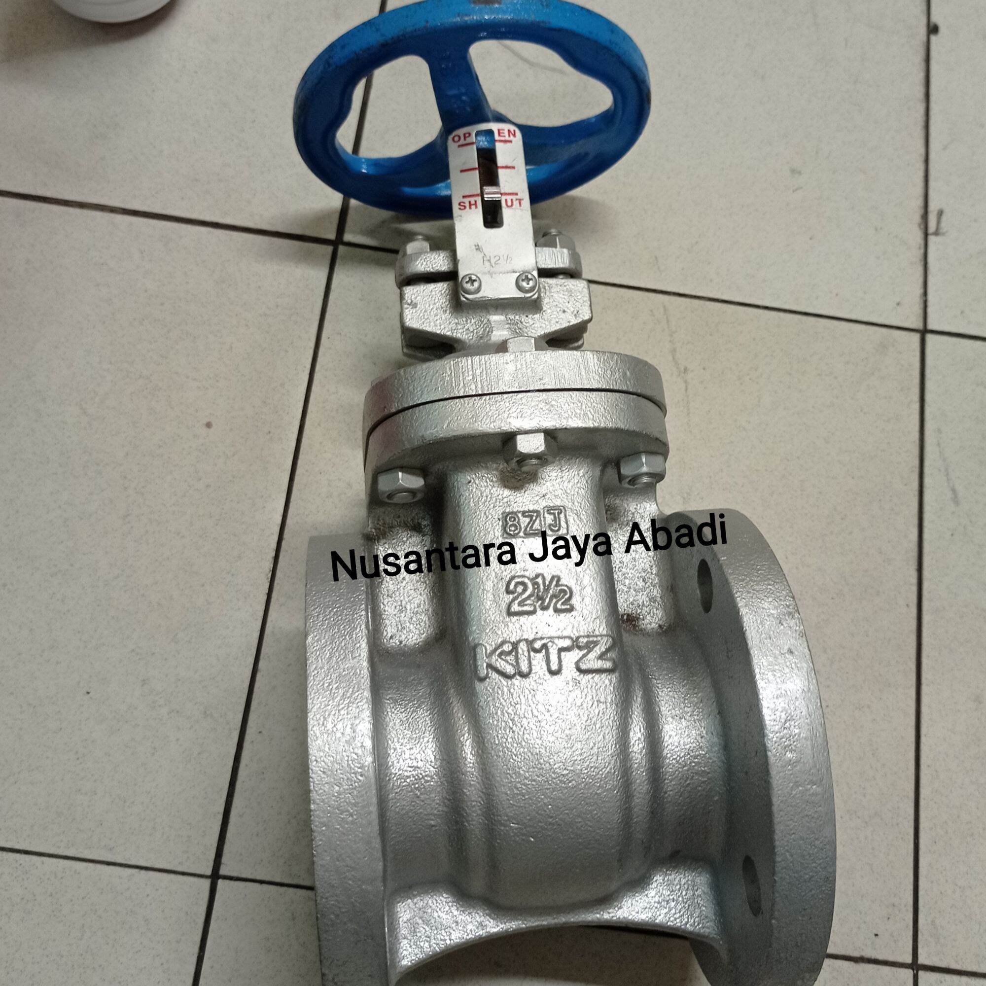 Gate Valve KITZ Cast Iron JIS 10K Flange 2 1/2 " inchi DN 65 | Lazada ...