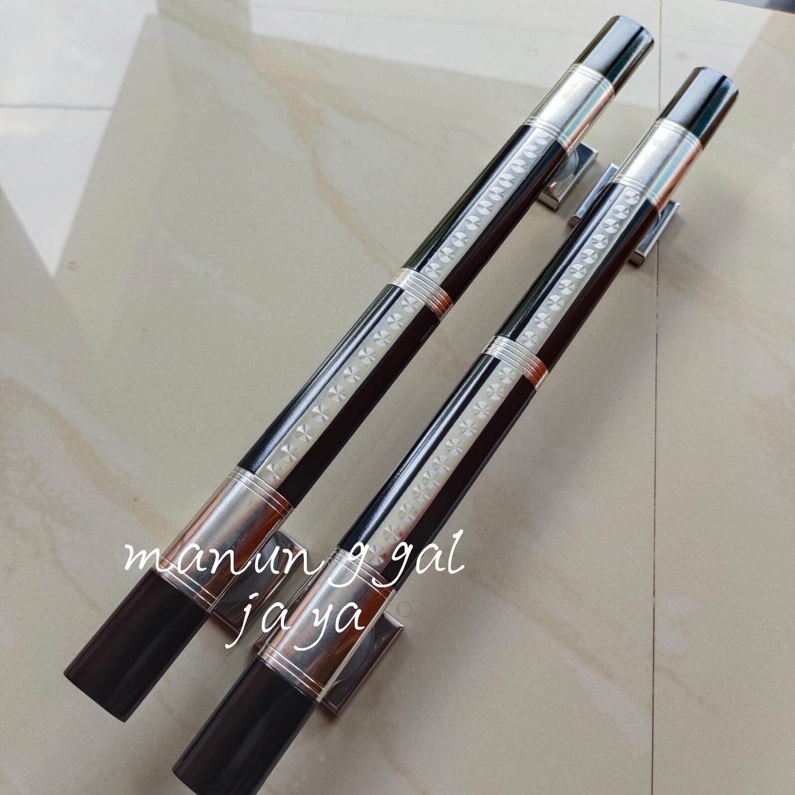 Handle pintu gagang pintu stainless hitam grafir 45cm fullset tarikan ...