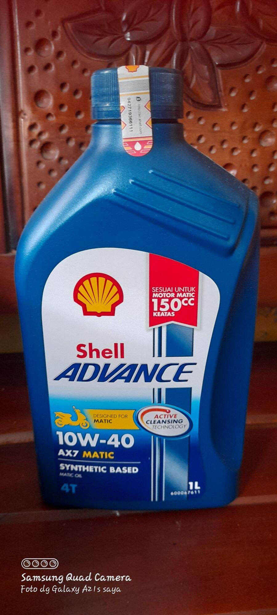 oli shell advance matic 10W-40 original 1L | Lazada Indonesia