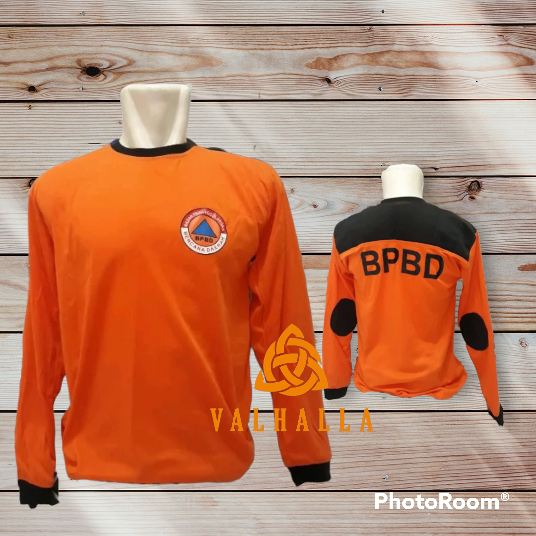 baju kaos lapangan BPBD lengan panjang | Lazada Indonesia