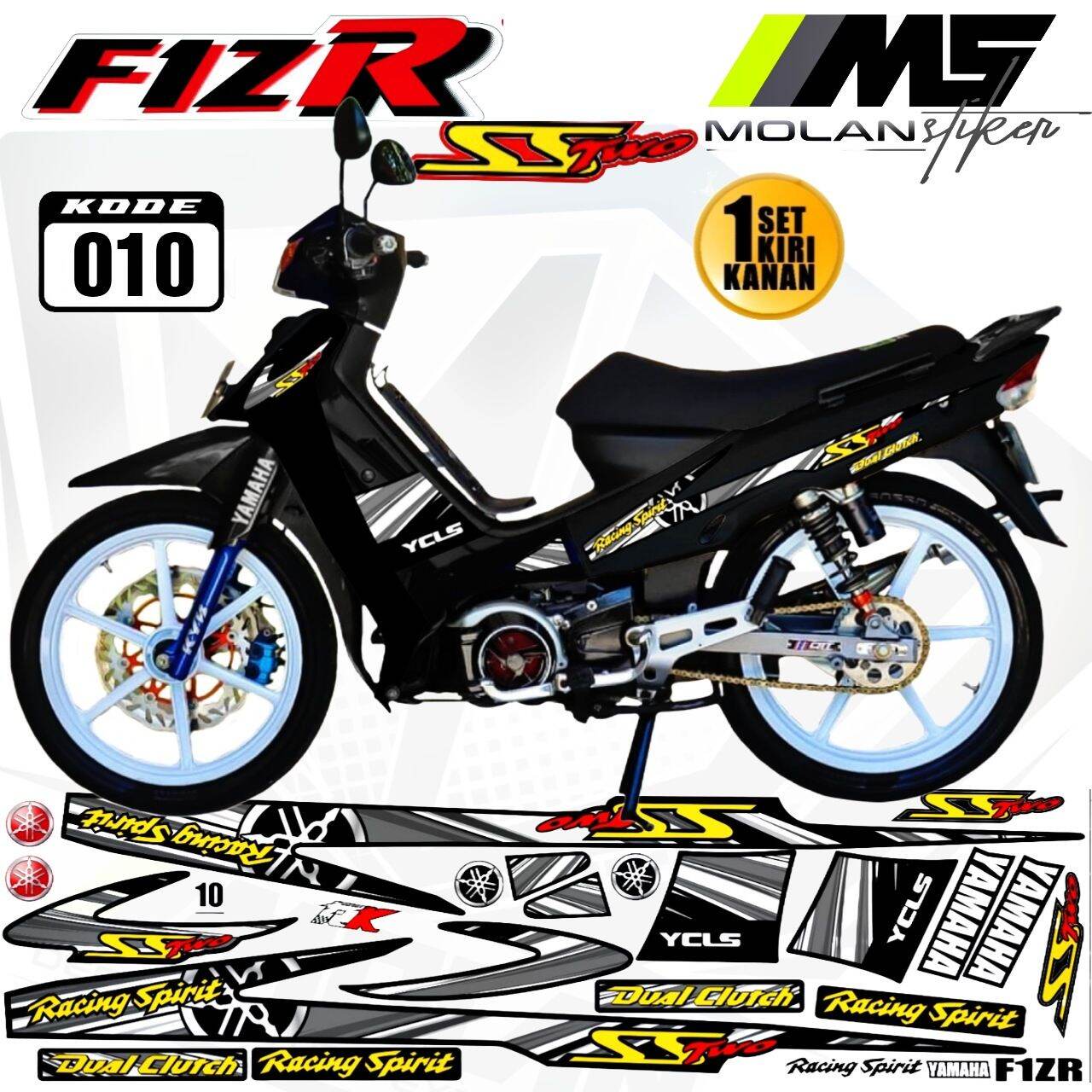 Decal Sticker Striping Variasi F1ZR Malaysia/Thailand SS TWO /Yamaha ...