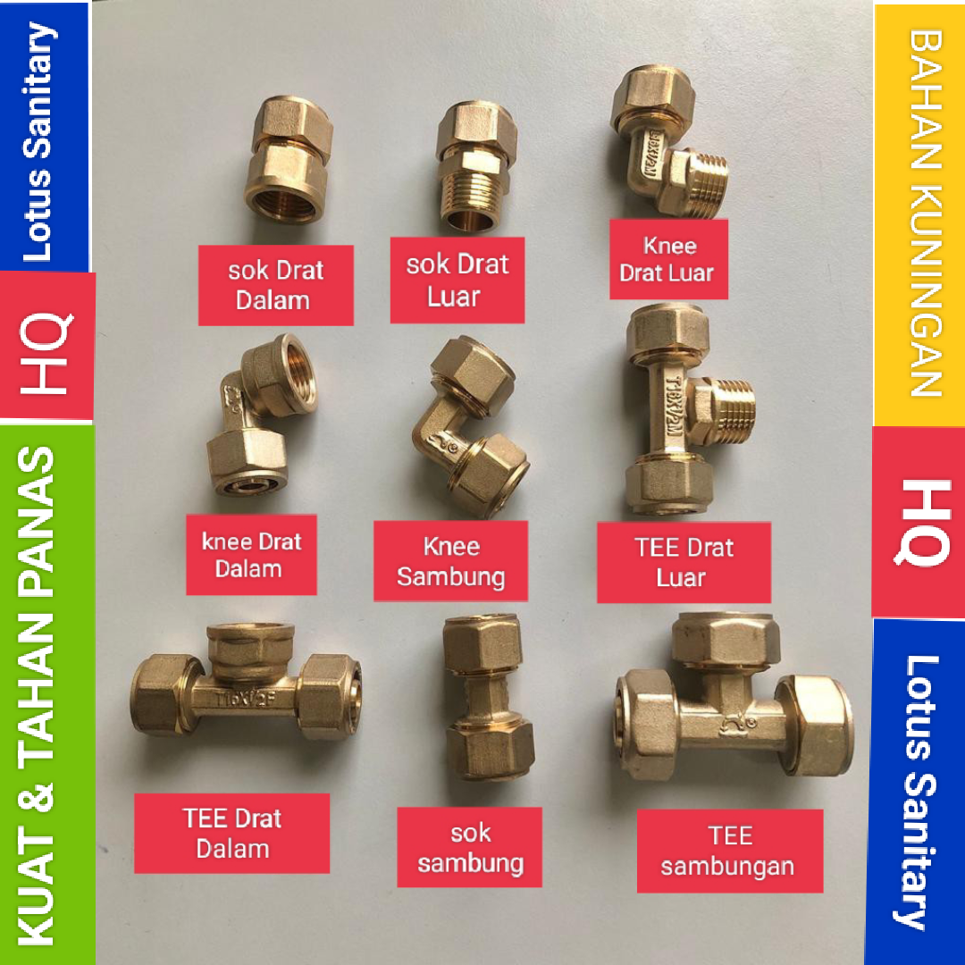 Tee / T / Knee / Knie / Elbow / sock / sok / Drat luar / Drat dalam ...