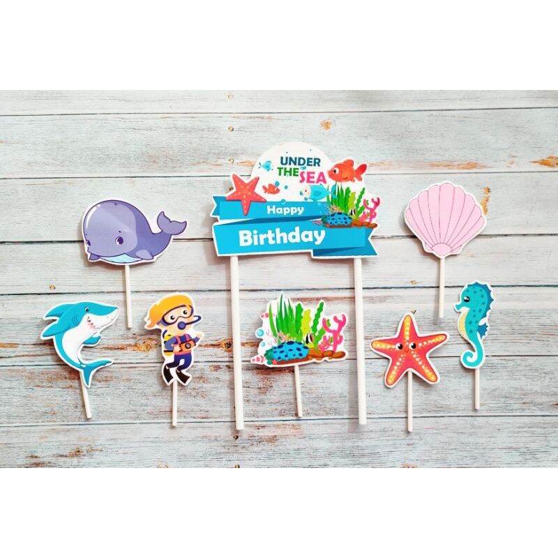 topper toper hiasan tusukan kue cake ulang tahun happy birthday ...