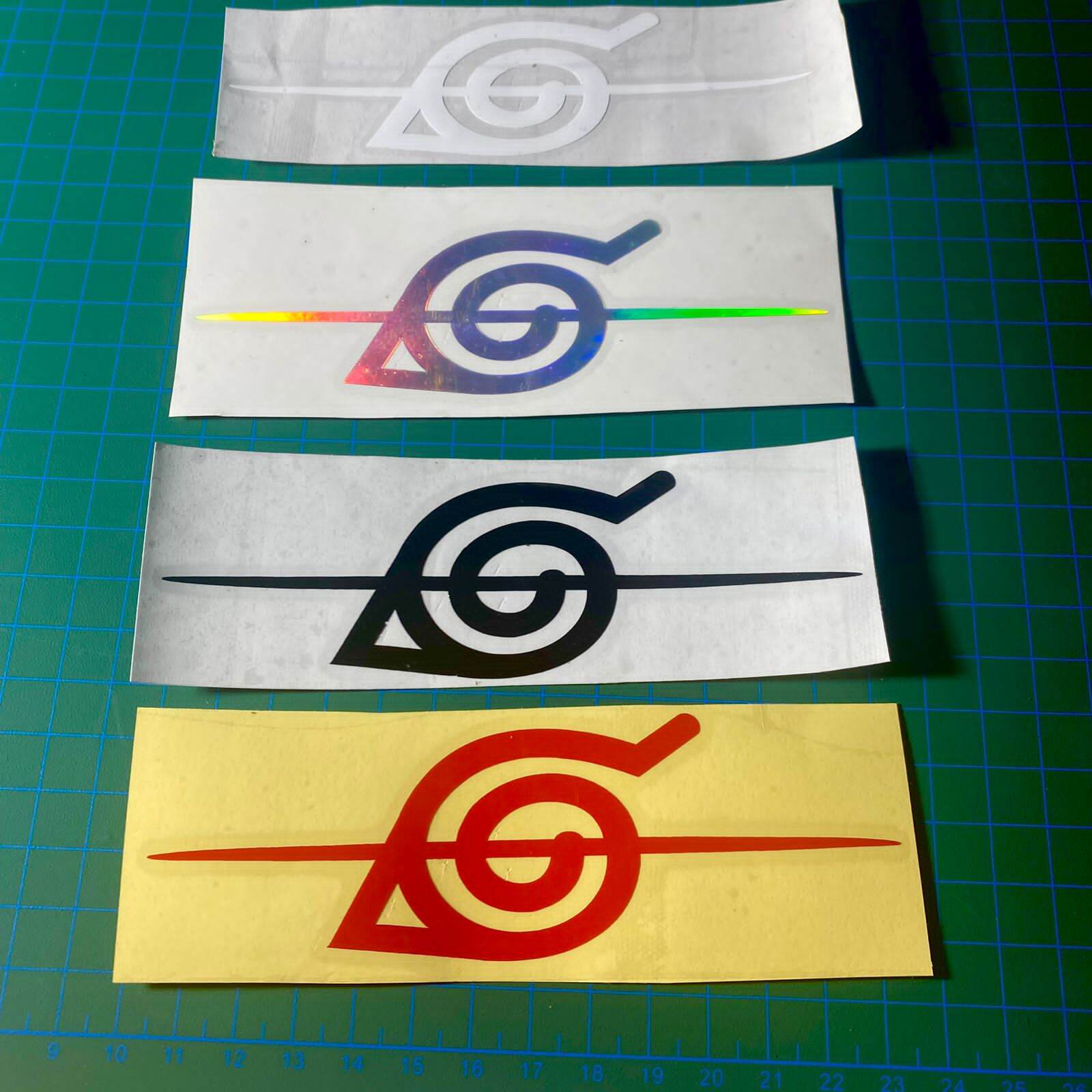 Sticker logo konoha anime naruto cutting sticker motor anime uchia ...