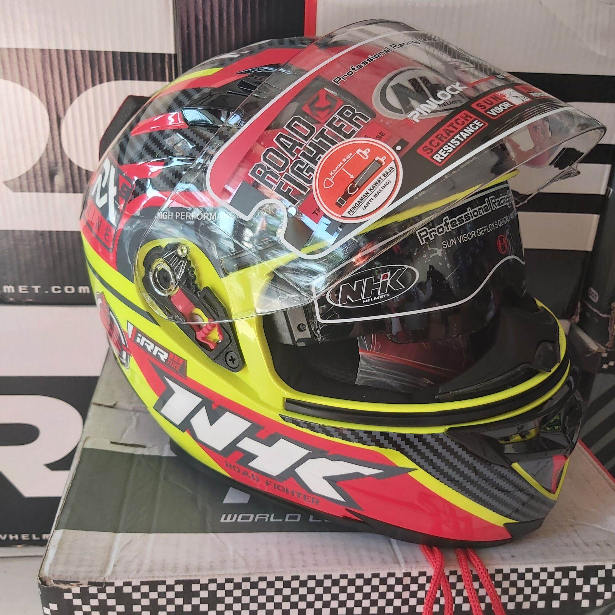 Helm NHK RX 9 Racer Yellow Paket Ganteng Original | Lazada Indonesia