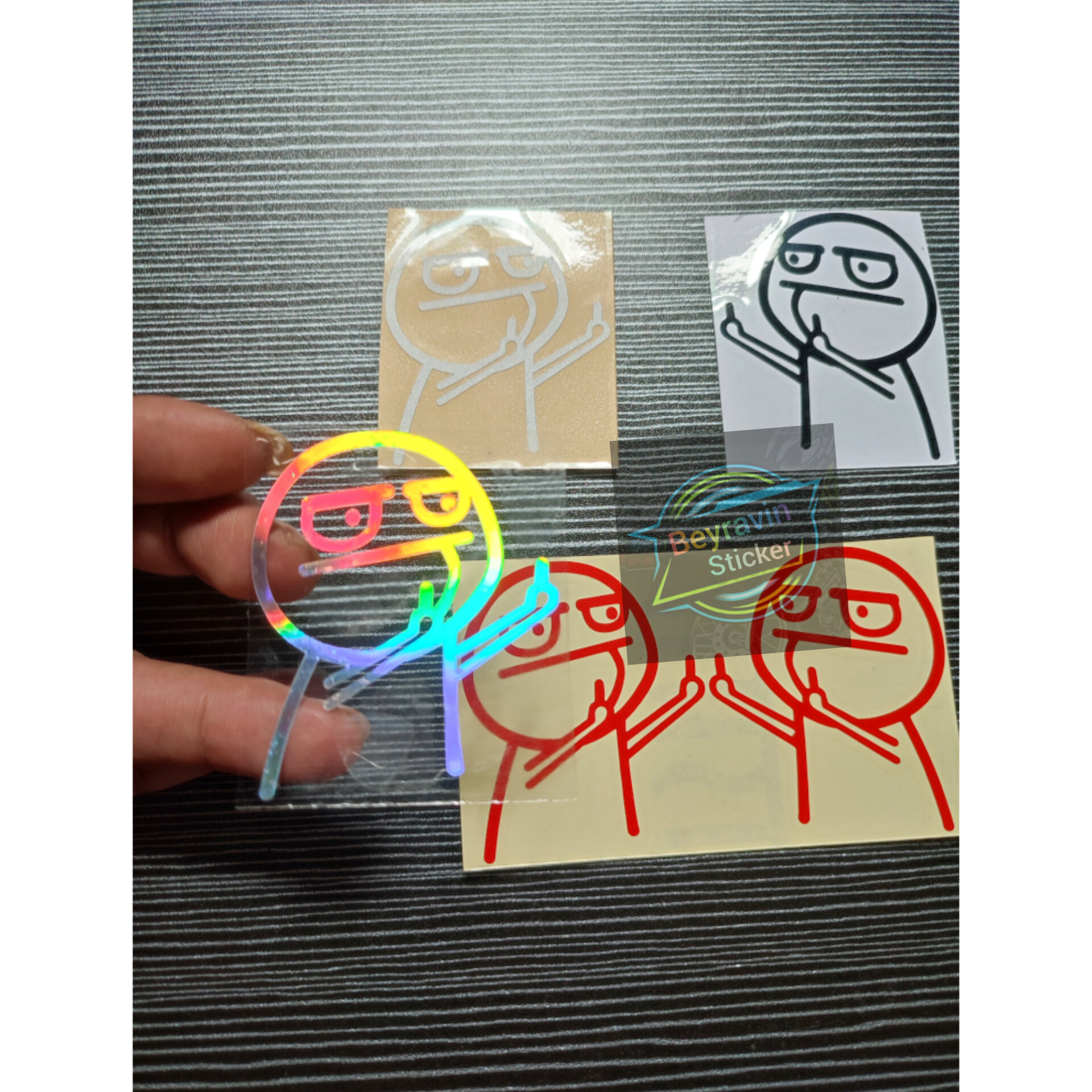STICKER MIDDLE FINGER PUCEK CARTOON FUCEK LUCU MOBIL LEPTOP MOTOR ...