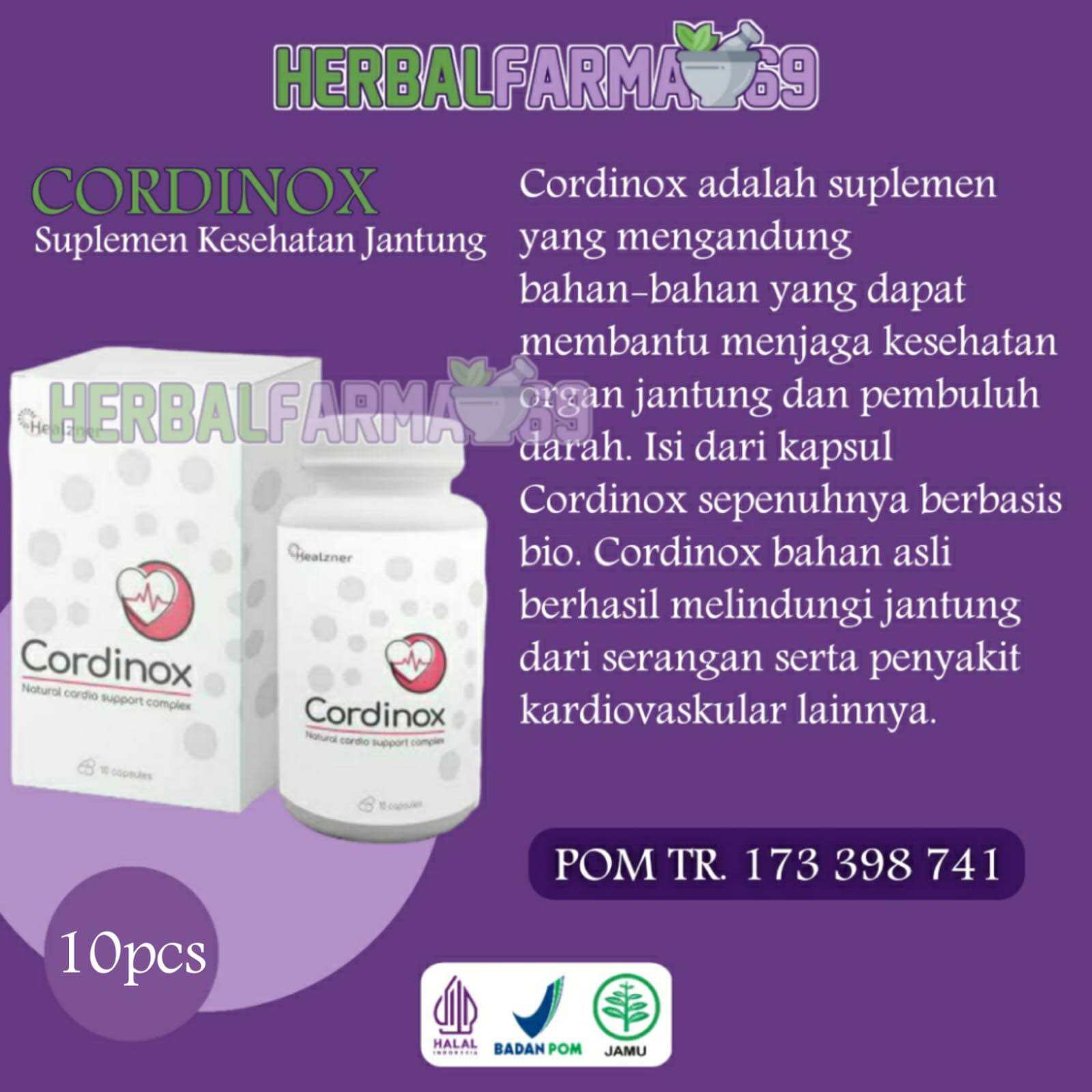 Cordinox Herbal Obat Kolestrol Dan Hipertensi Asli Original | Lazada ...