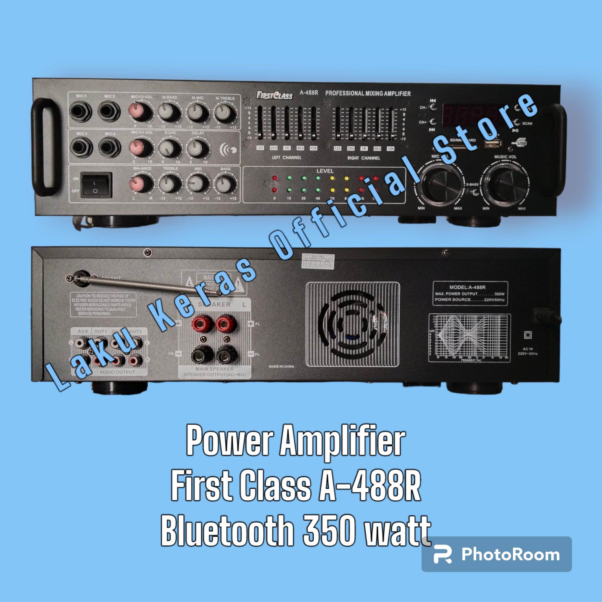 First Class Power Amplifier 4 Line Mic Bluetooth | Lazada Indonesia