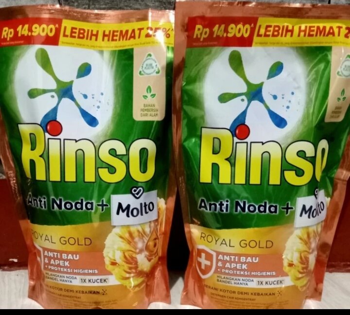 Rinso Cair anti noda+molto royal gold | Lazada Indonesia