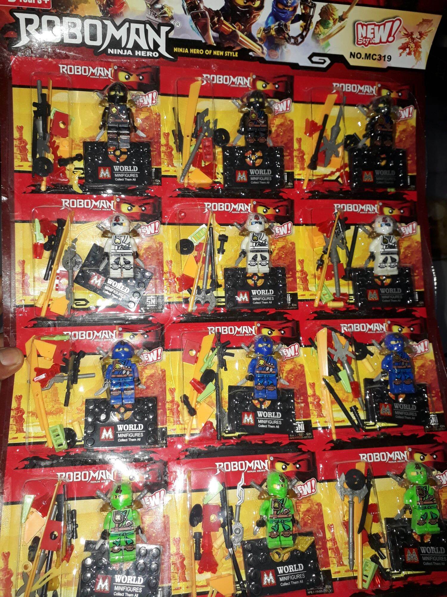 NEW NINJA ROBOMAN NINJAGO ISI 4 BEDA WARNA | Lazada Indonesia