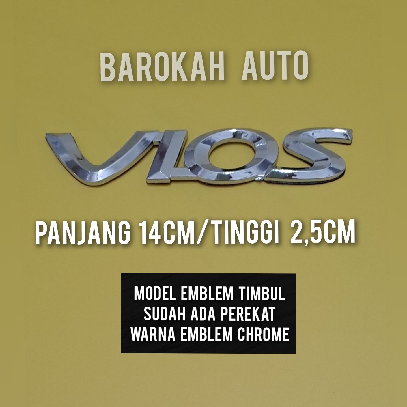 vios logo mobil emblem vios gen 1 chrome | Lazada Indonesia