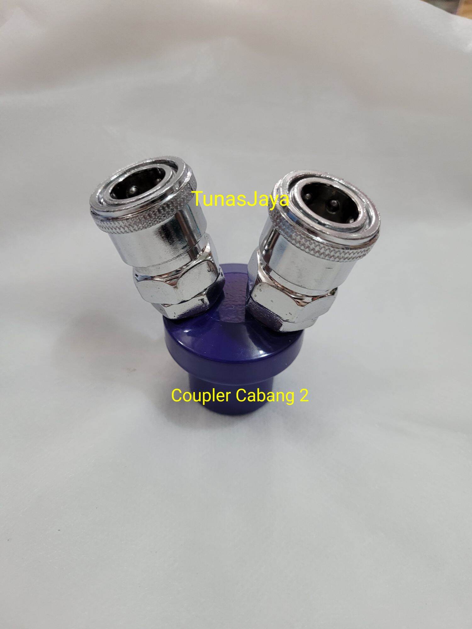 coupler kompresor cabang 2 sambungan selang angin 2way | Lazada Indonesia