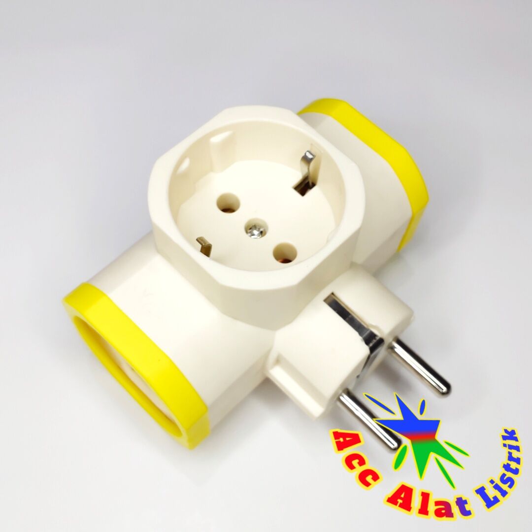 Steker T Cabang 3 / T Arde Cabang 3 / Colokan Cabang 3 | Lazada Indonesia