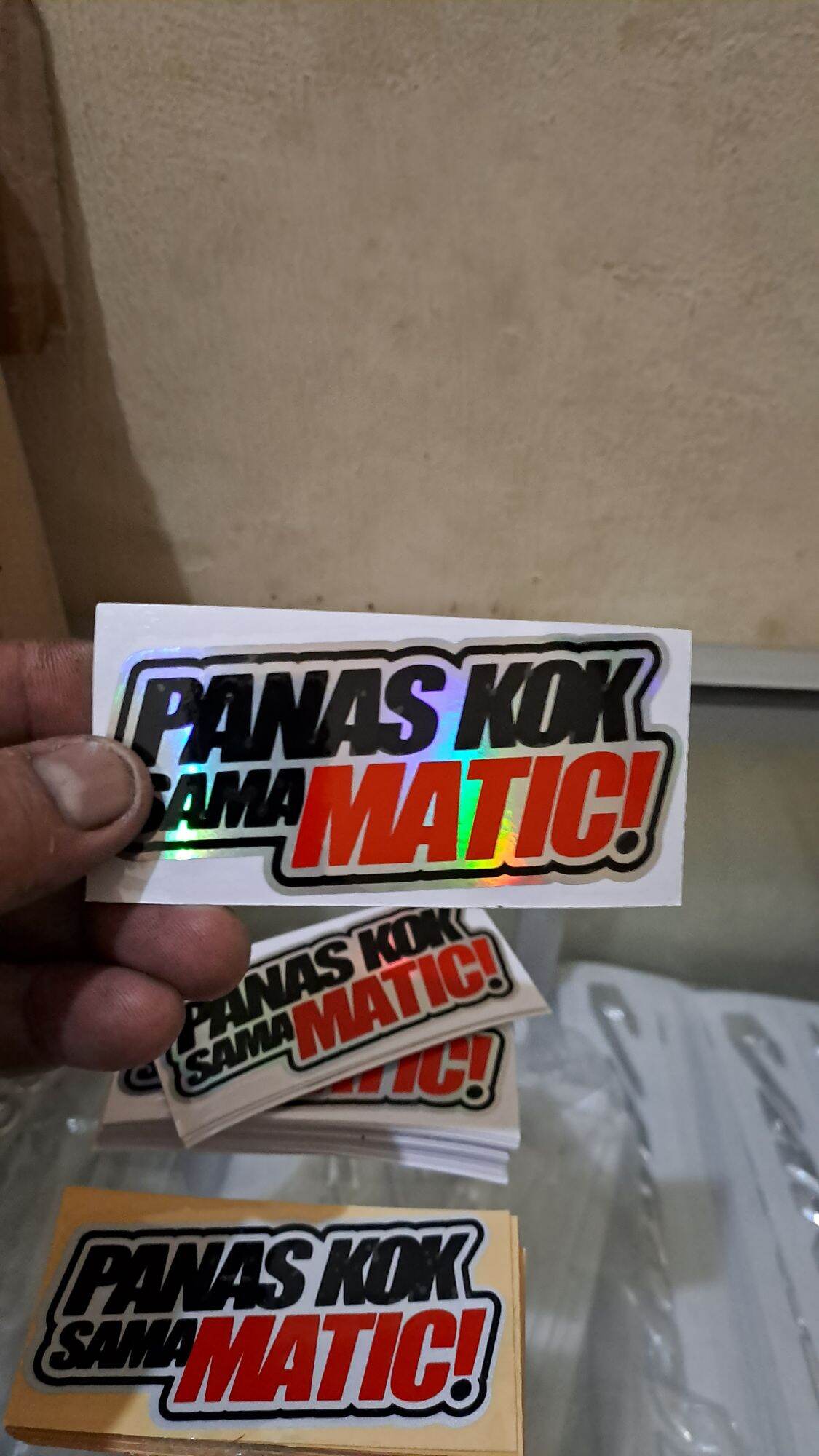 STICKER PANAS KOK SAMA MATIC CUTTING | Lazada Indonesia