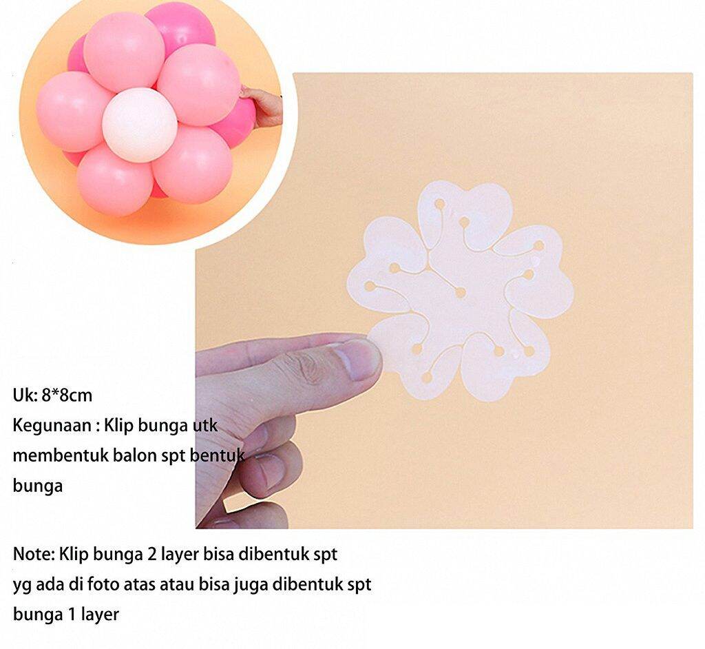 Klip Balon Bunga/Klip Bunga/Klip Balon | Lazada Indonesia
