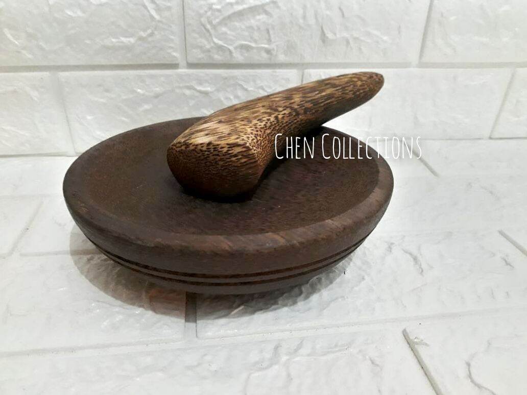 Cowet Aren Cowet Kayu Cobek Cowet set | Lazada Indonesia