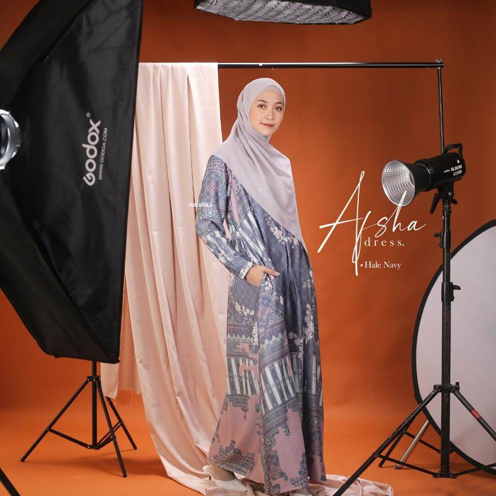 Afsha dress hadir dengan bahan yang berbeda dari koleksi sebelumnya ...