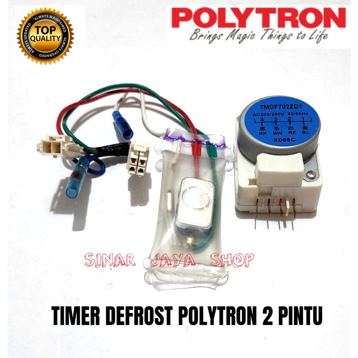 Timer Defrost Bimetal Fuse Kulkas Polytron 2 Pintu 1 Set Lazada Indonesia
