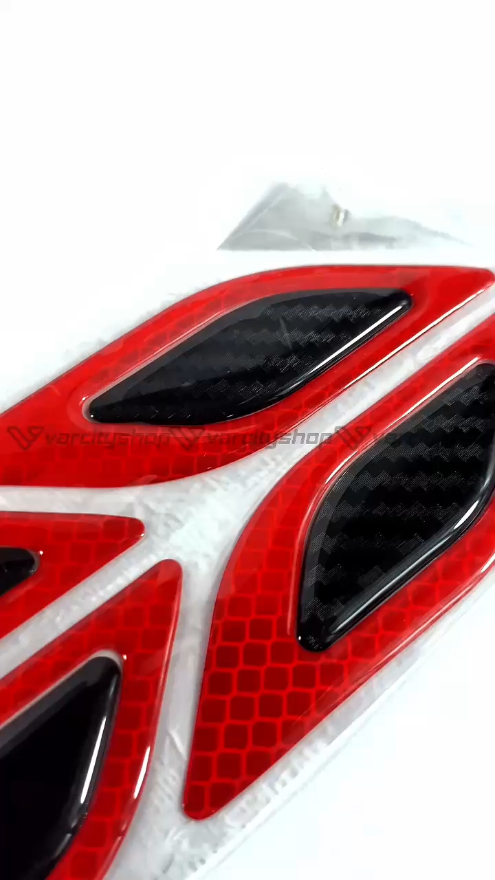 Auto Warning Decal Strips 6pcs Sticker Carbon Fiber Stiker | Lazada ...