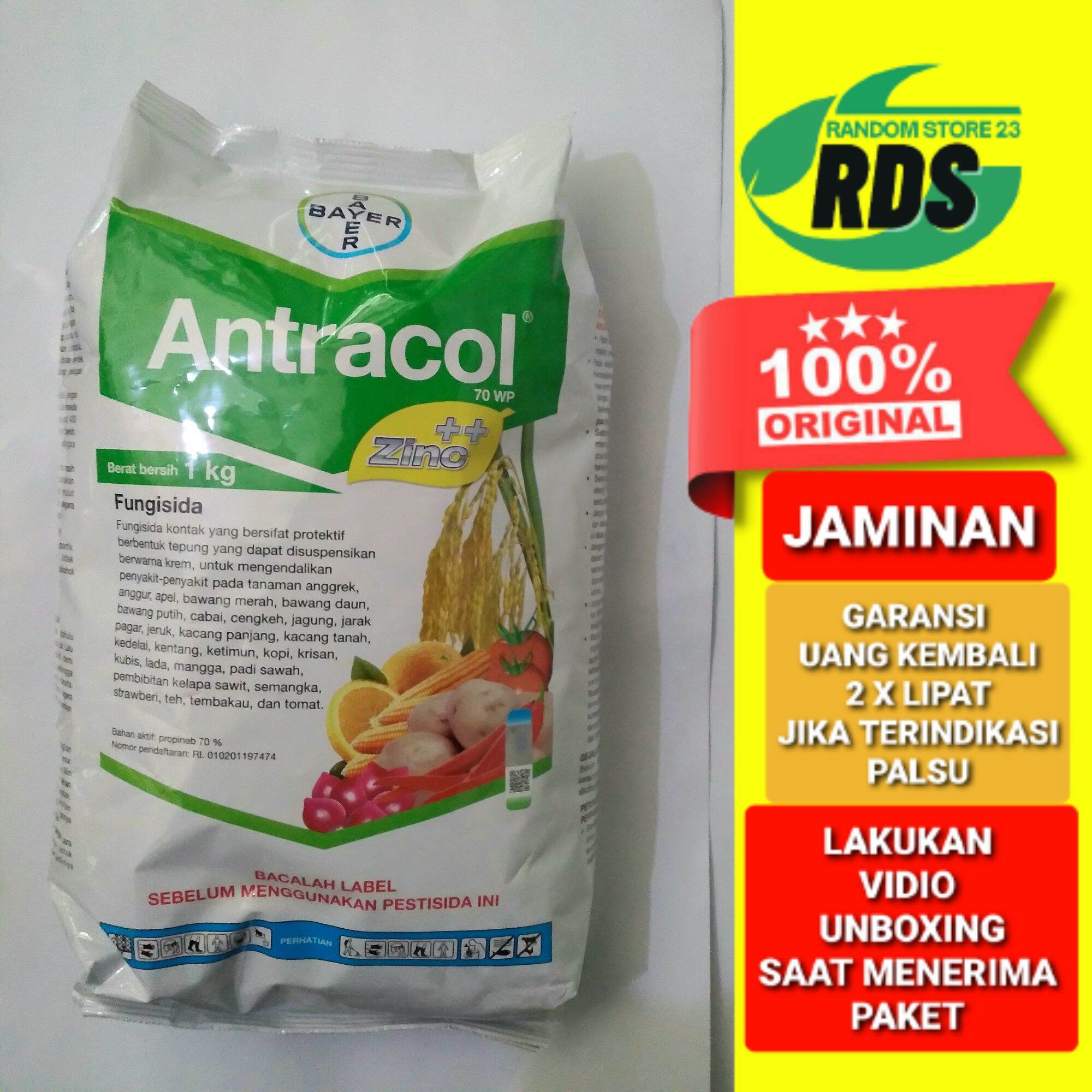 100% ORIGINAL ANTRACOL 70 WP FUNGISIDA PLUS ZINC 1 KG | Lazada Indonesia