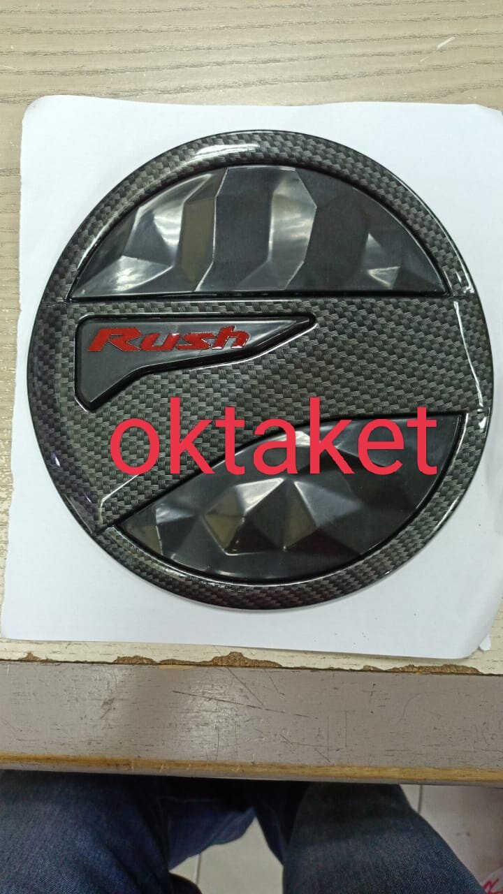 tank cover All new Rush 2018 2020 2022 Hitam kombinasi Carbon | Lazada ...