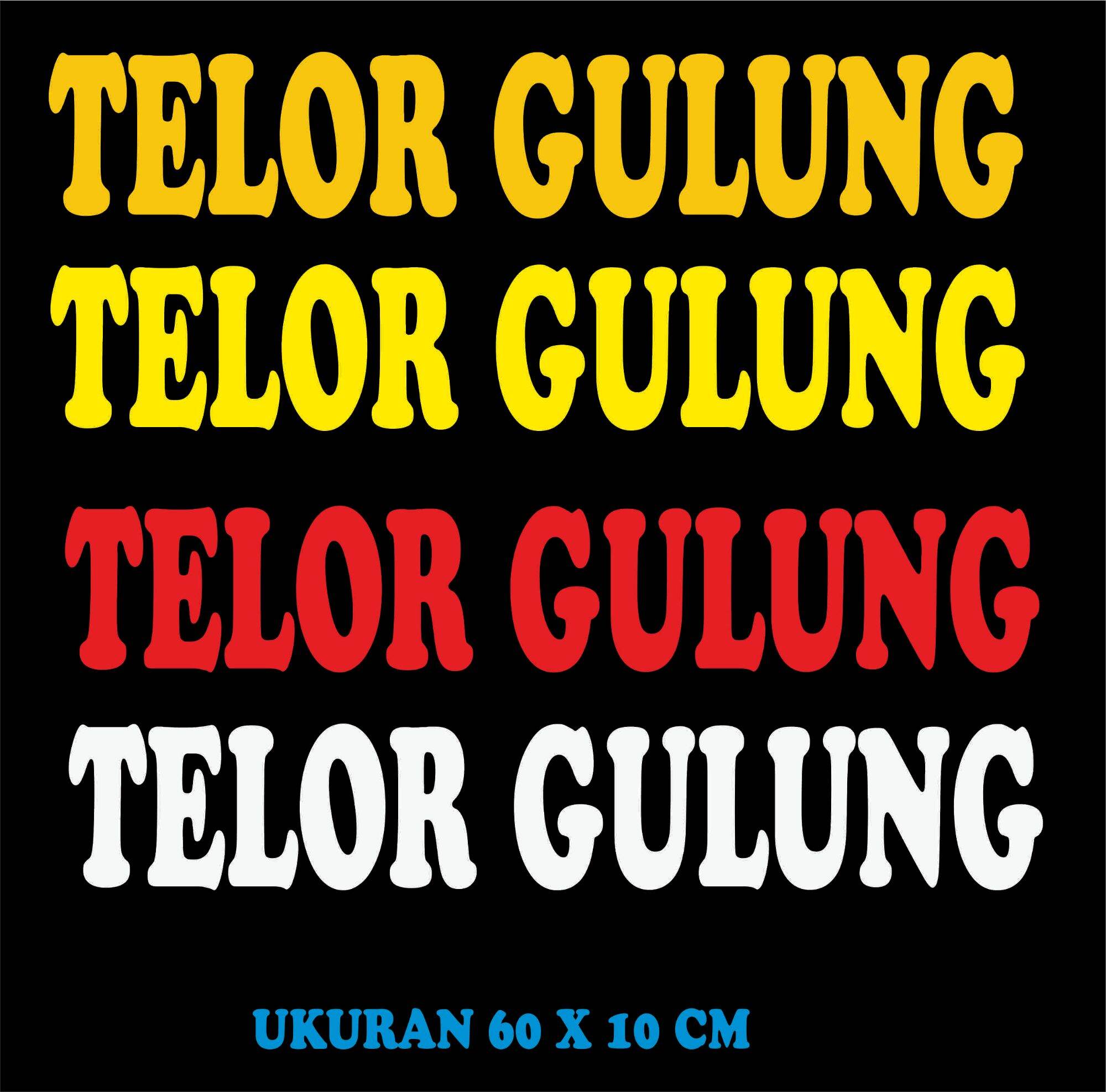 CUTTING STICKER TULISAN TELOR GULUNG STICKER TUK NAMA JUALAN DI ETALASE ...