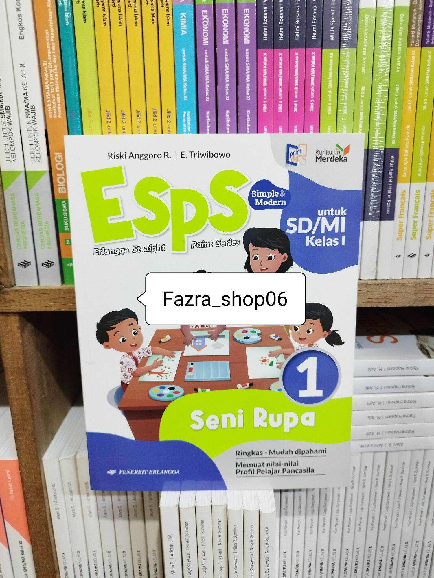 Buku Pelajaran ESPS Seni Rupa sd mi kelas 1 2 4 5 Kurikulum Merdeka Erlangga | Lazada Indonesia