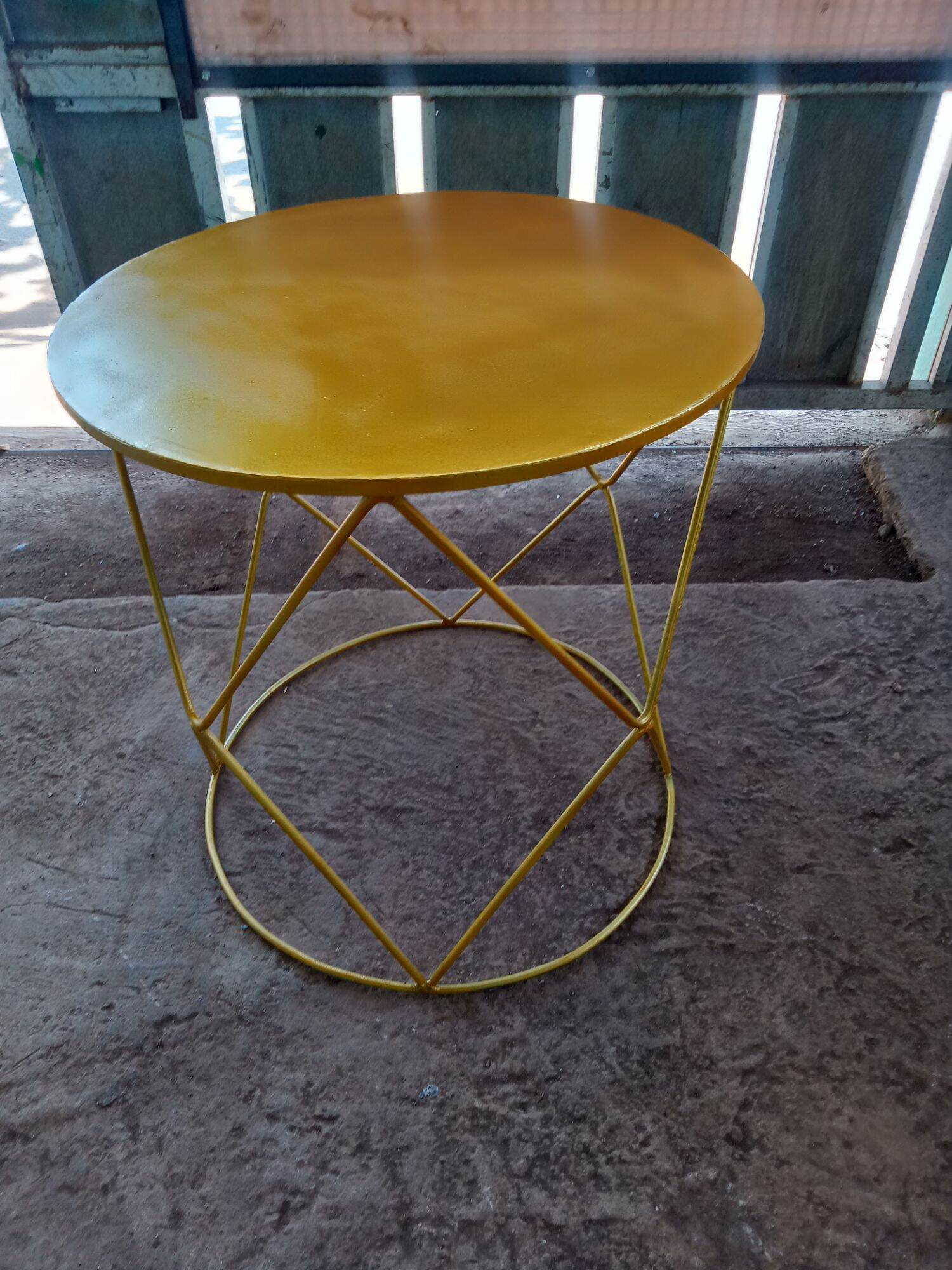 MEJA BESI MINIMALIS (KOKOH,REALPIC 100%, DIAMETER 50CM) | Lazada Indonesia