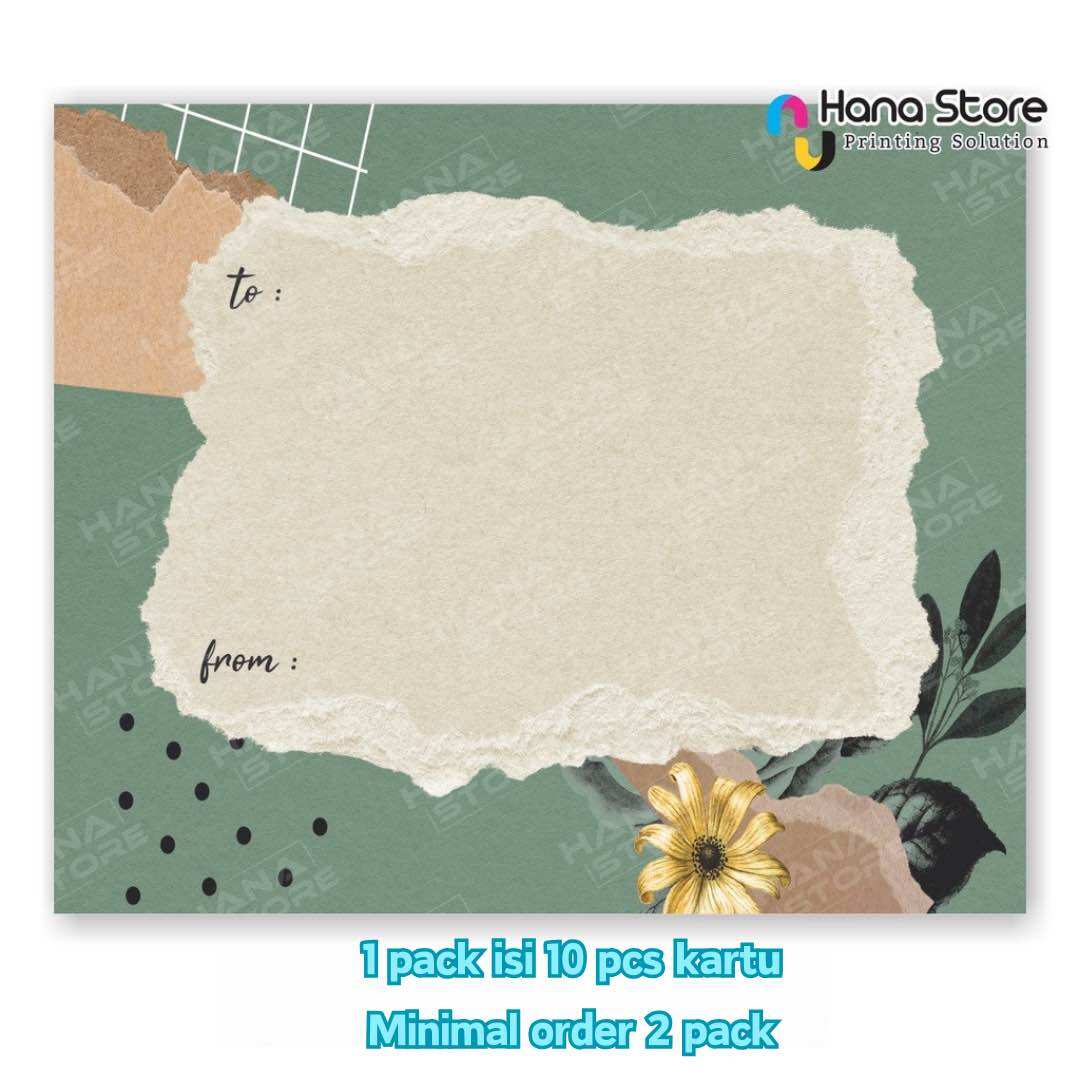 Isi 10 Pcs Greeting Card Polos V2 BIG SIZE 12x10 cm - Gift Card - Kartu ...