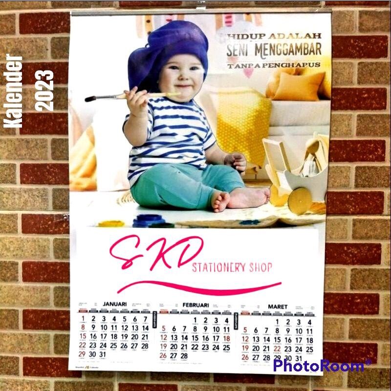 kalender 2023 triwulan 4 lembar 3 bulanan Ao 118 bayi 38 x 54 cm ...