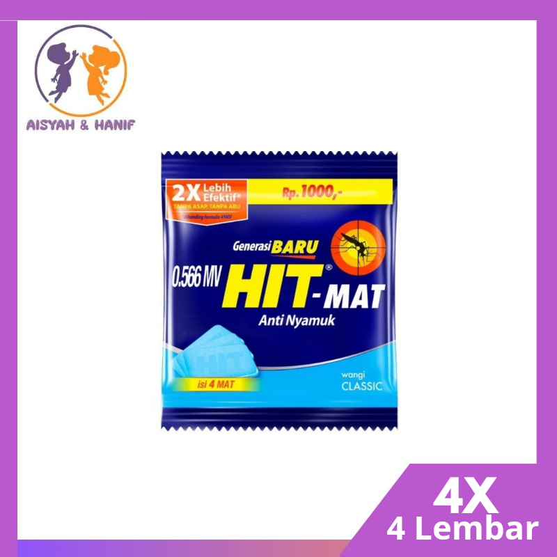 Hit Mat Classic Obat Nyamuk Elektrik isi 4 Sachet x 4 Lembar | Lazada ...