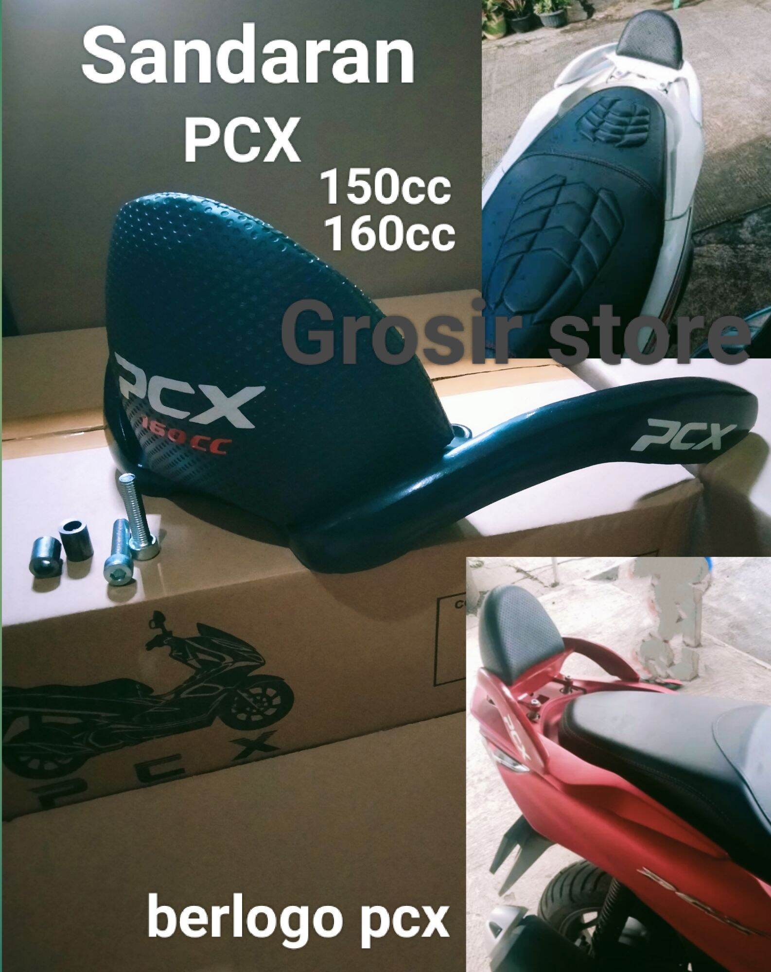Sandaran behel belakang pcx PNP PCX 150cc-160cc Special berlogo pcx ...