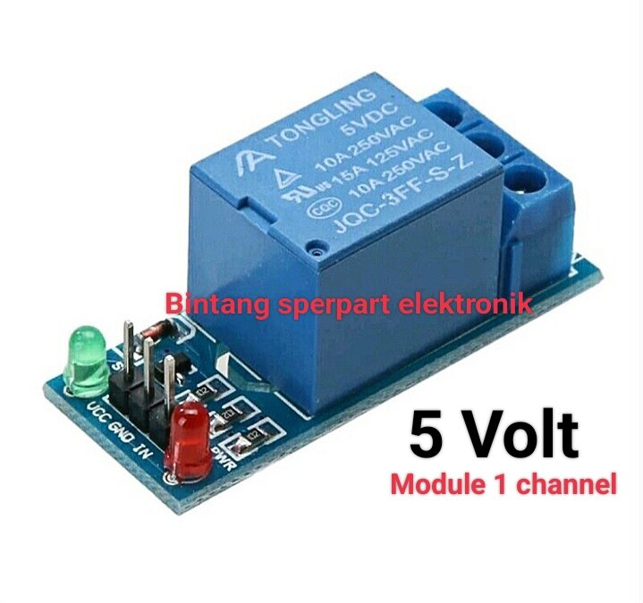 MODULE 1 CHANNEL LED 5 VOLT RELAY MODULE 1 CHANNEL LED RELAY MODUL 1 ...