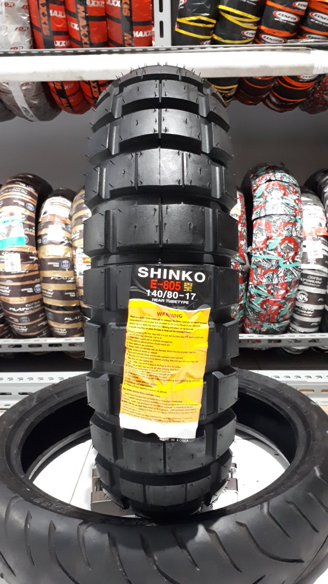 Ban SHINKO E805 Big Block 140/80-17 Rear Ring 17 Ban Motor Dual Purpose ...