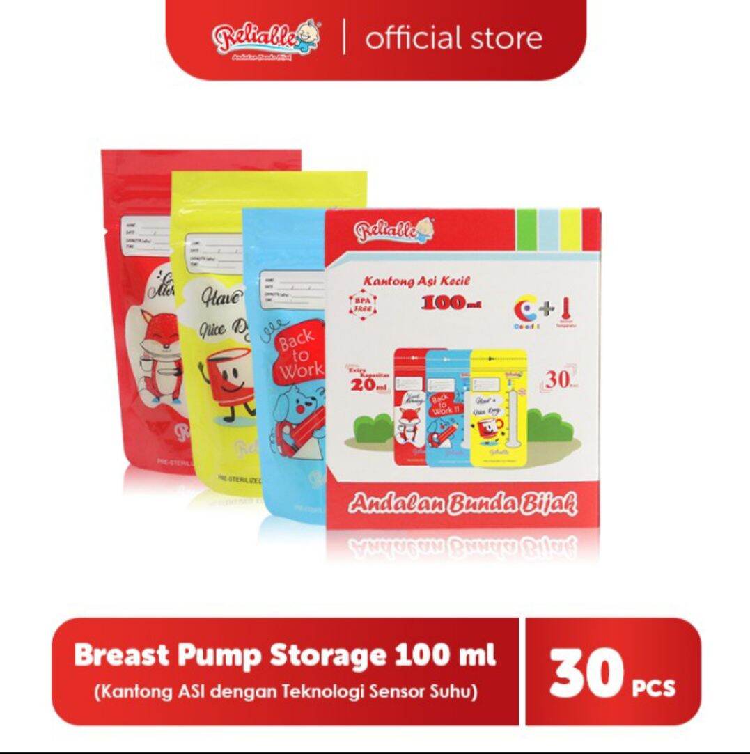 Reliable kantong asi 100 ml isi 30 pc | Lazada Indonesia